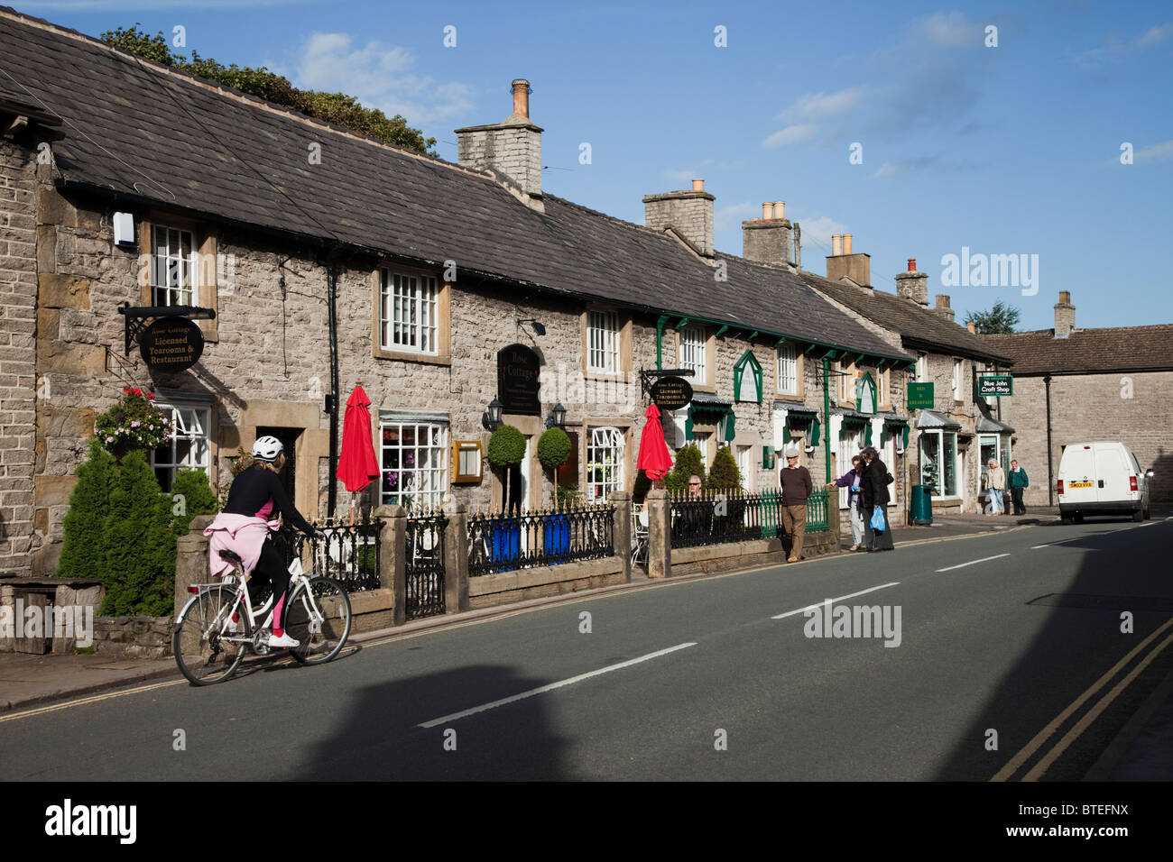 Castleton village in the Peak District Derbyshire England United ...