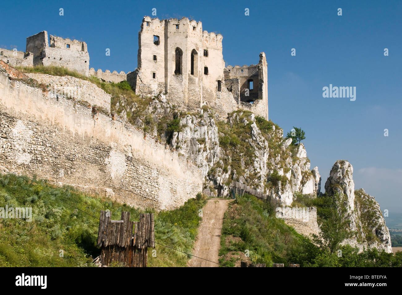 Beckov Castle, Slovakia Stock Photo - Alamy