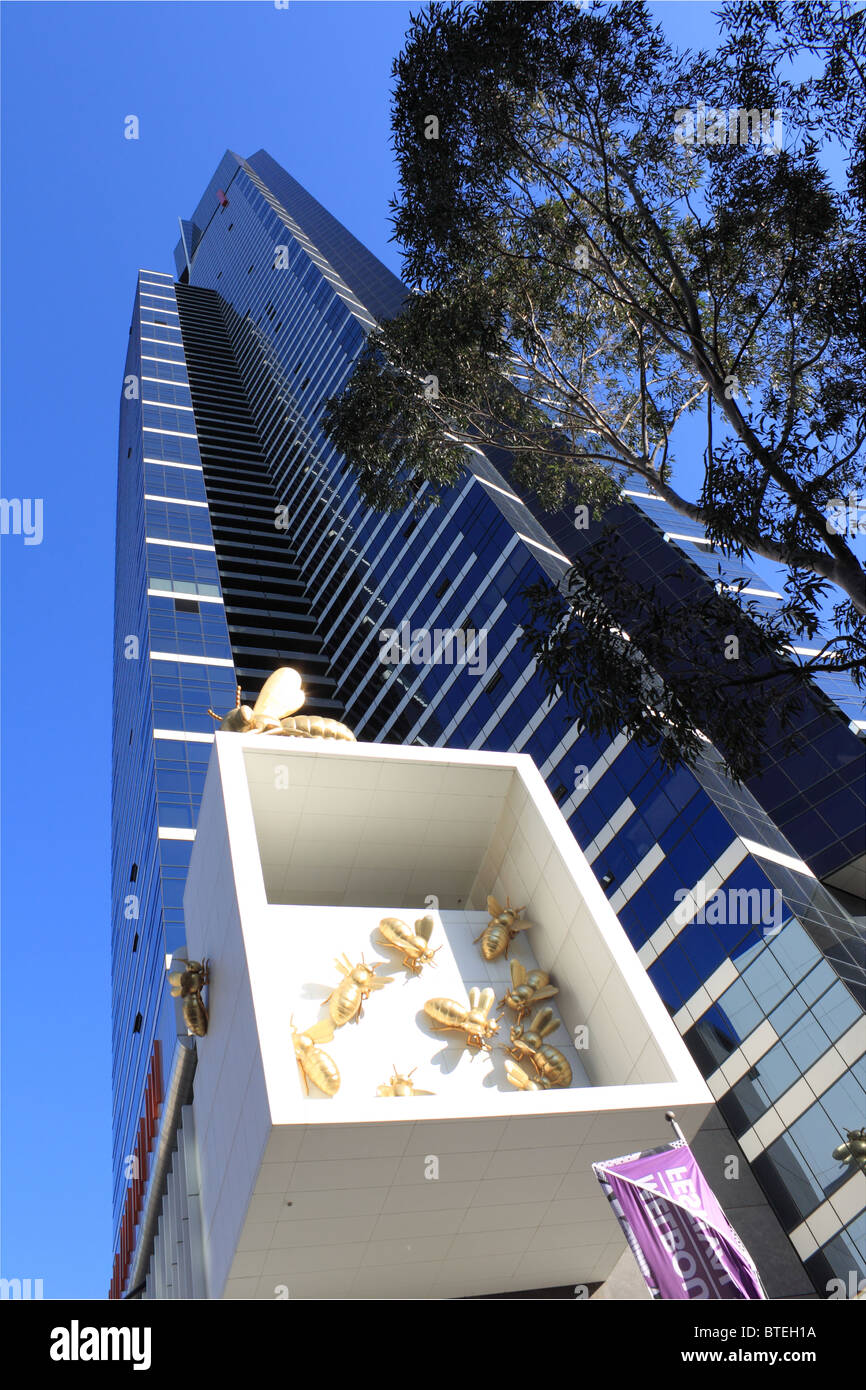 Queen Bee installation at base of the Eureka Tower, Central Business ...