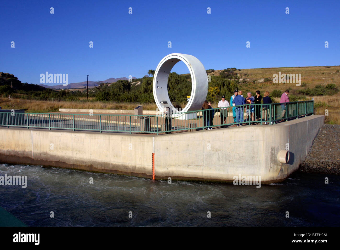 Ash River outfall from Katse Dam Stock Photo - Alamy