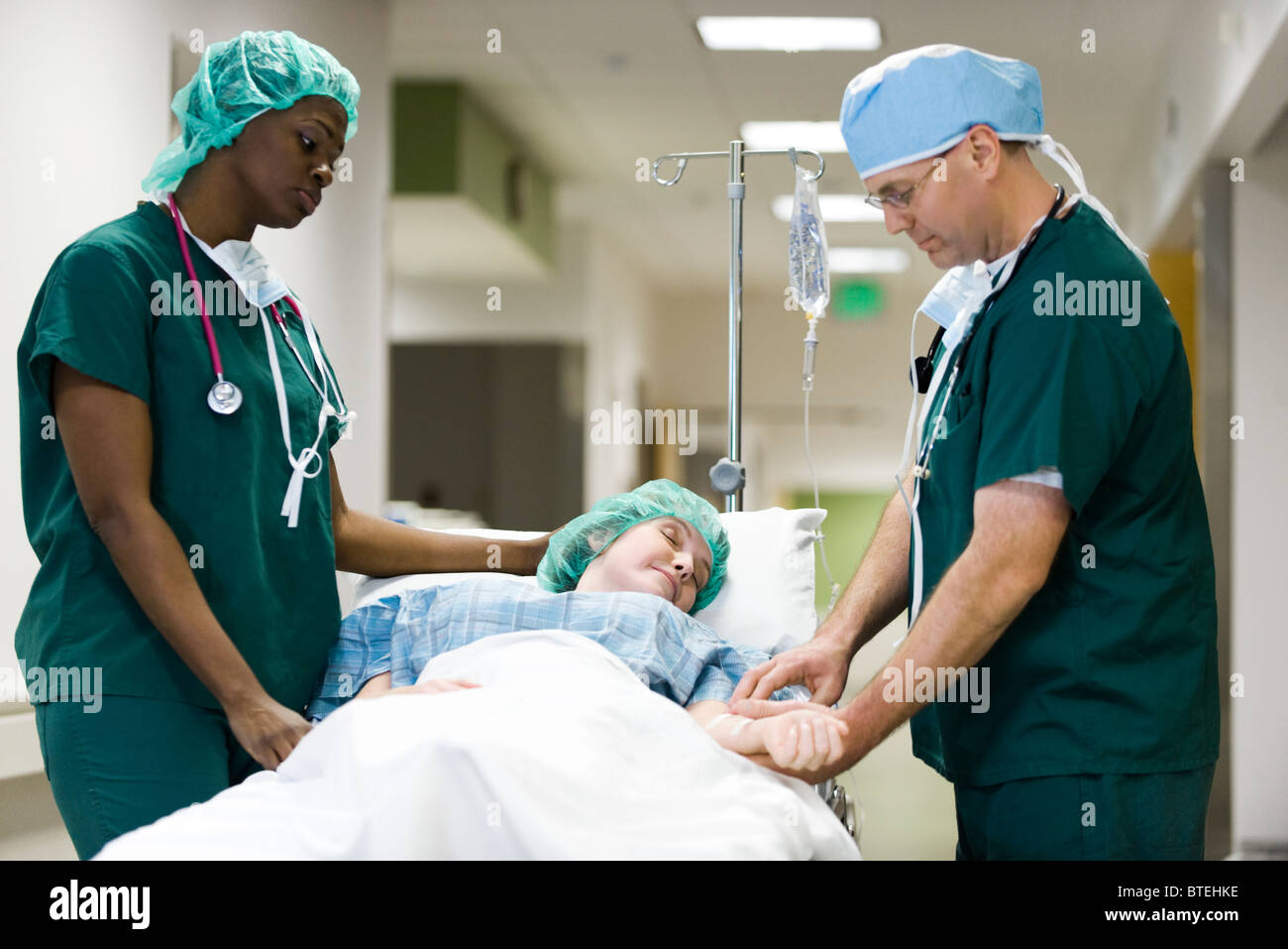 Patient On Gurney