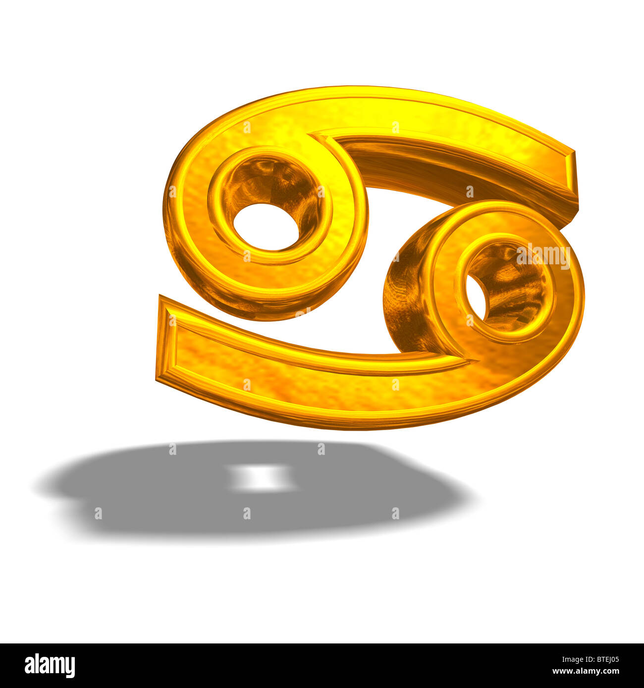 3D Zodiac signs, gold metal, isolated on white, group Stock Photo - Alamy