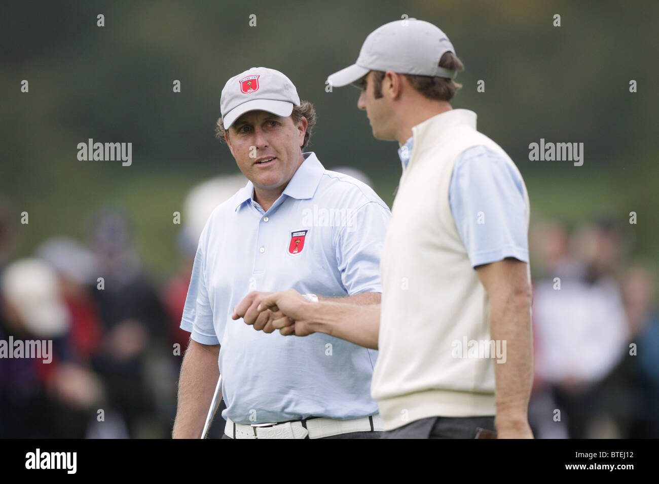 PHIL MICKELSON & DUSTIN JOHNSO 2010 RYDER CUP CELTIC MANOR R CELTIC ...