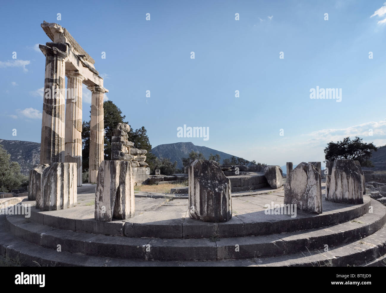 Delphi, Greece. The Tholos, Sanctuary of Athena Stock Photo - Alamy