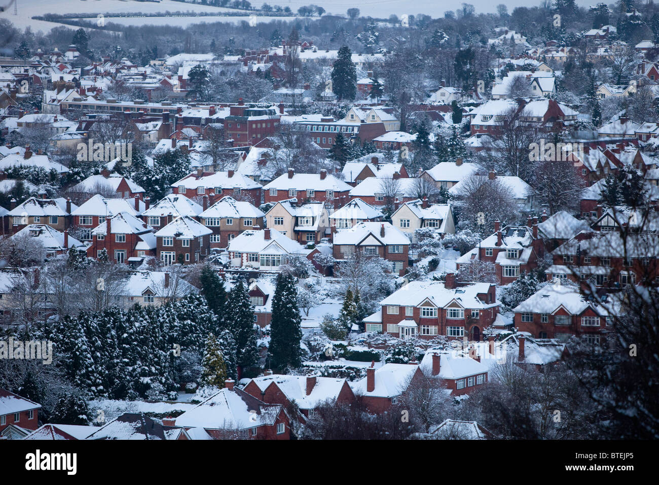 Ariel view of english town hi-res stock photography and images - Alamy