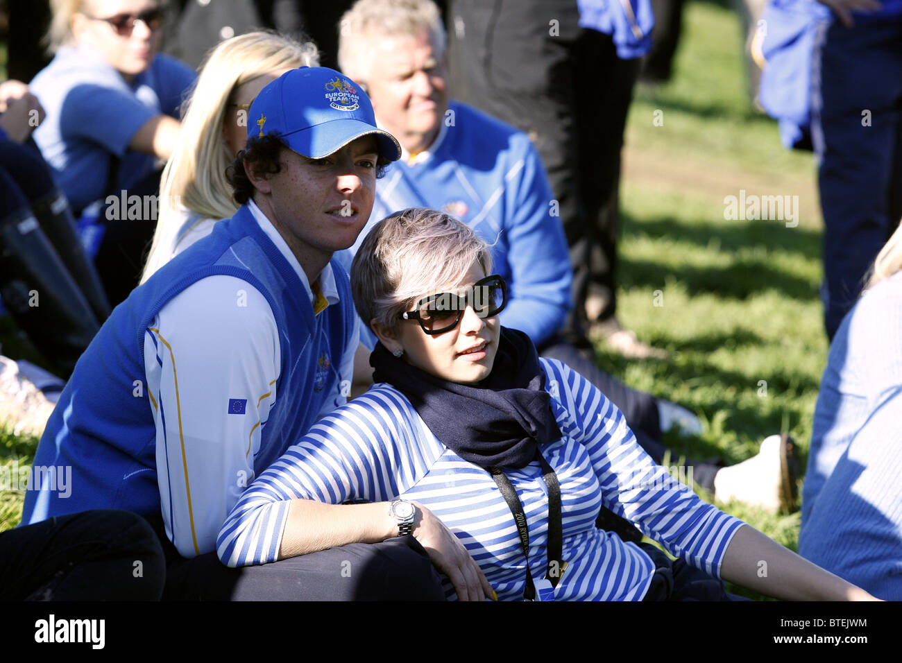 RORY MCILROY WITH GIRLFRIEND 2010 RYDER CUP CELTIC MANOR R CELTIC MANOR ...