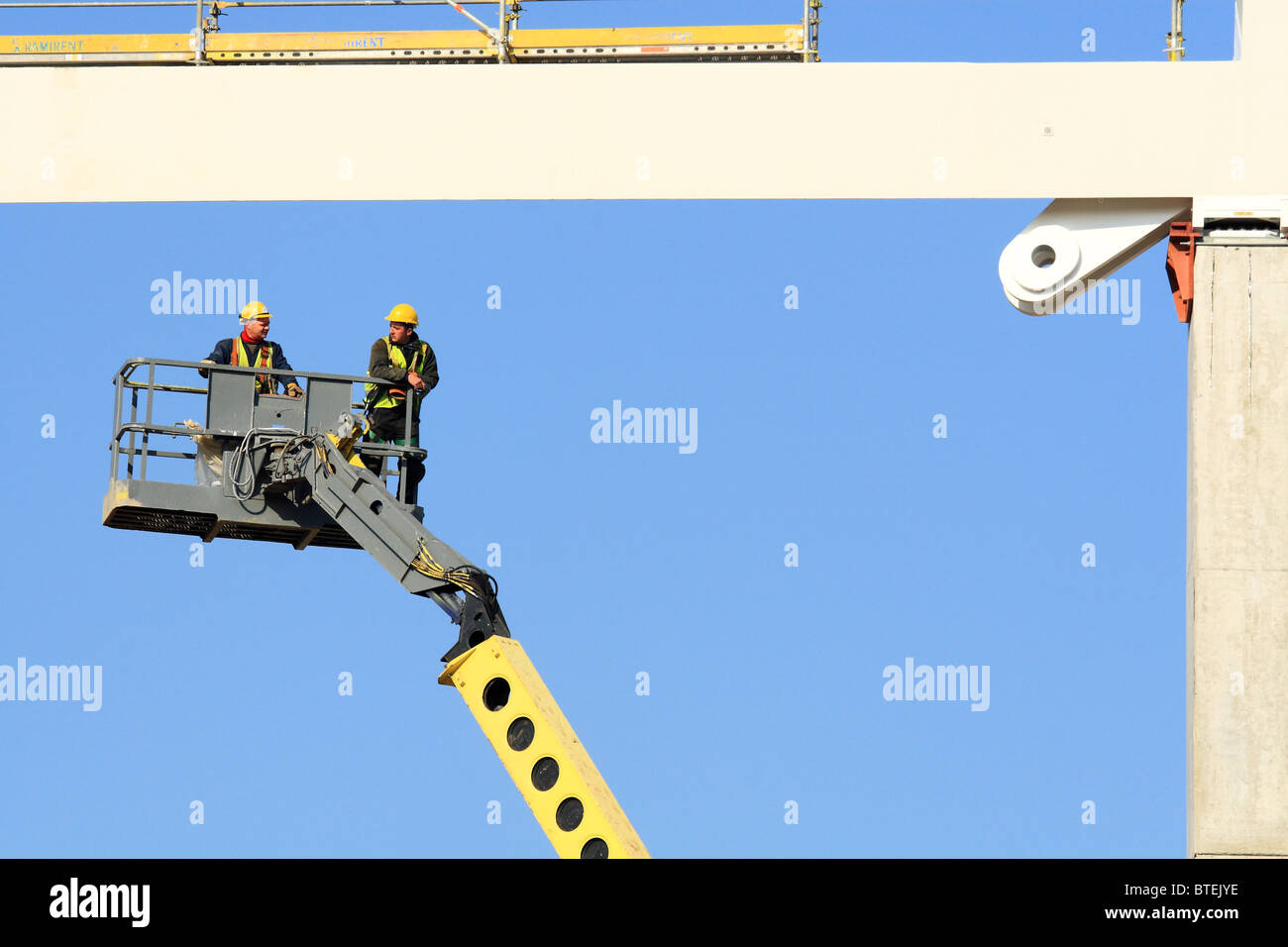 Construction of a modern arena type stadium Stock Photo - Alamy