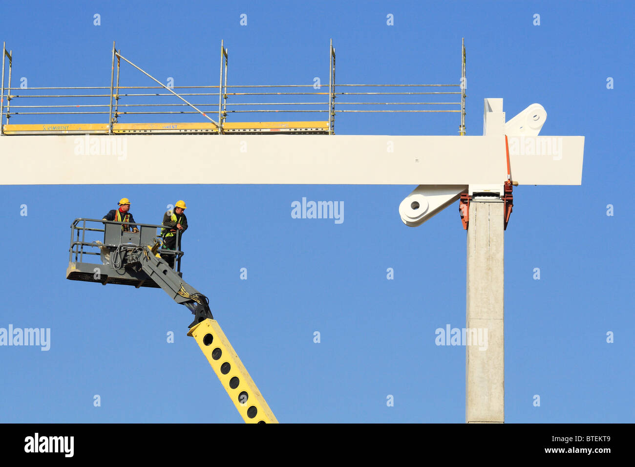 Construction of a modern arena type stadium Stock Photo - Alamy