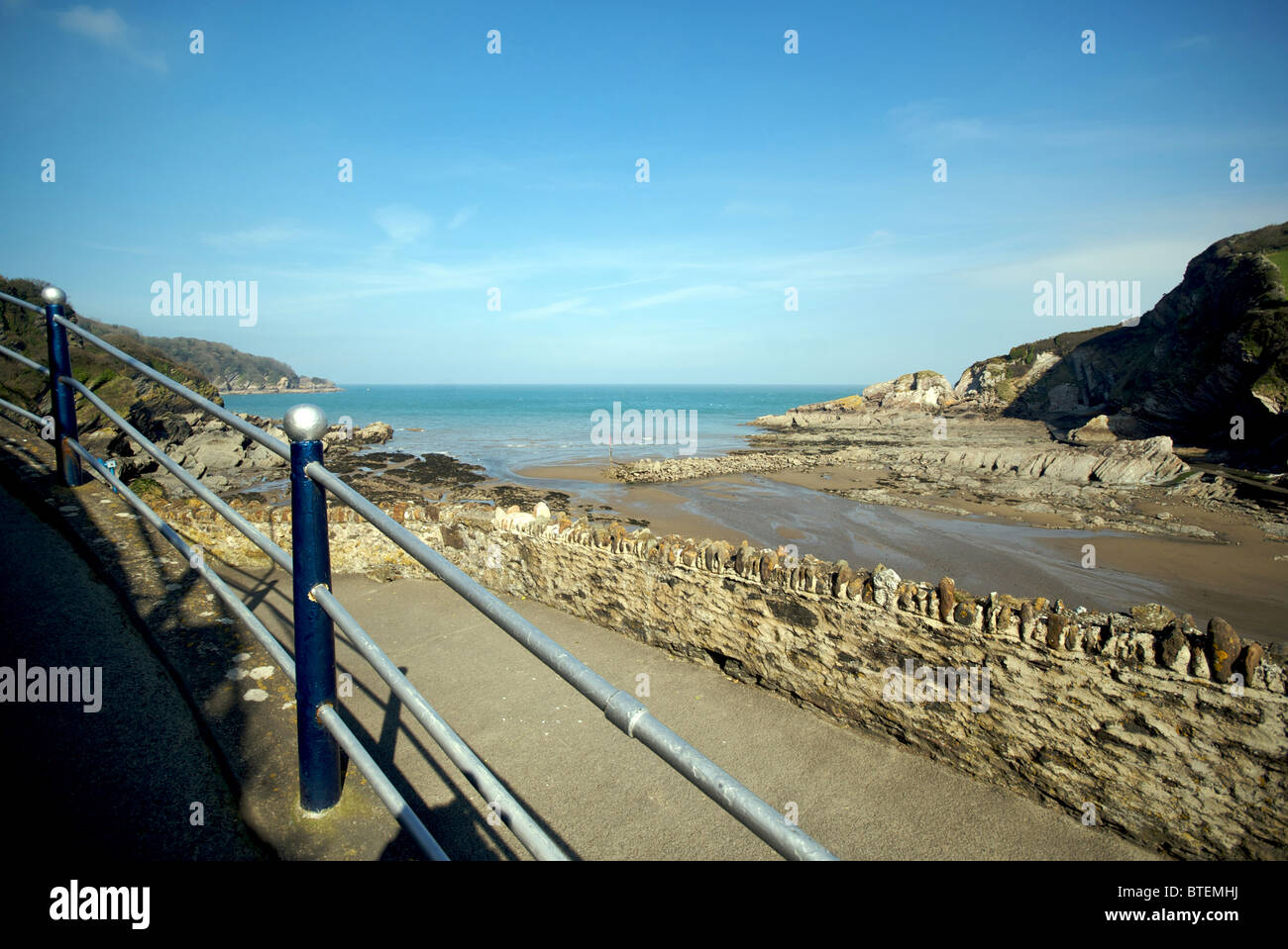 Combe Martin Devon UK Harbor Harbour Beach Stock Photo - Alamy