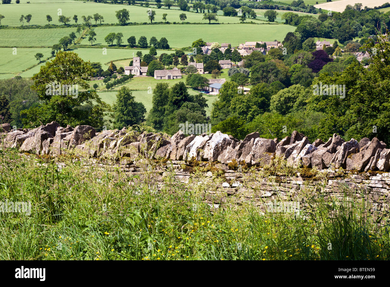 The Cotswold village of Guiting Power, Gloucestershire UK Stock Photo ...