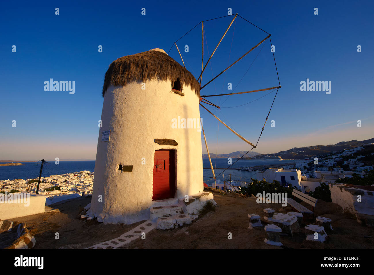 Mykonos greece bonis windmill hi-res stock photography and images - Alamy