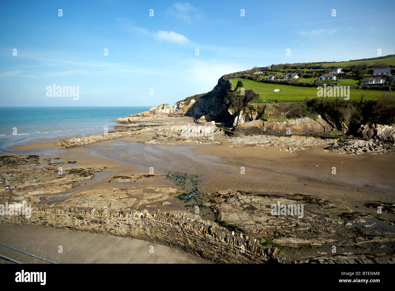 Combe Martin Devon UK Harbor Harbour Beach Stock Photo - Alamy