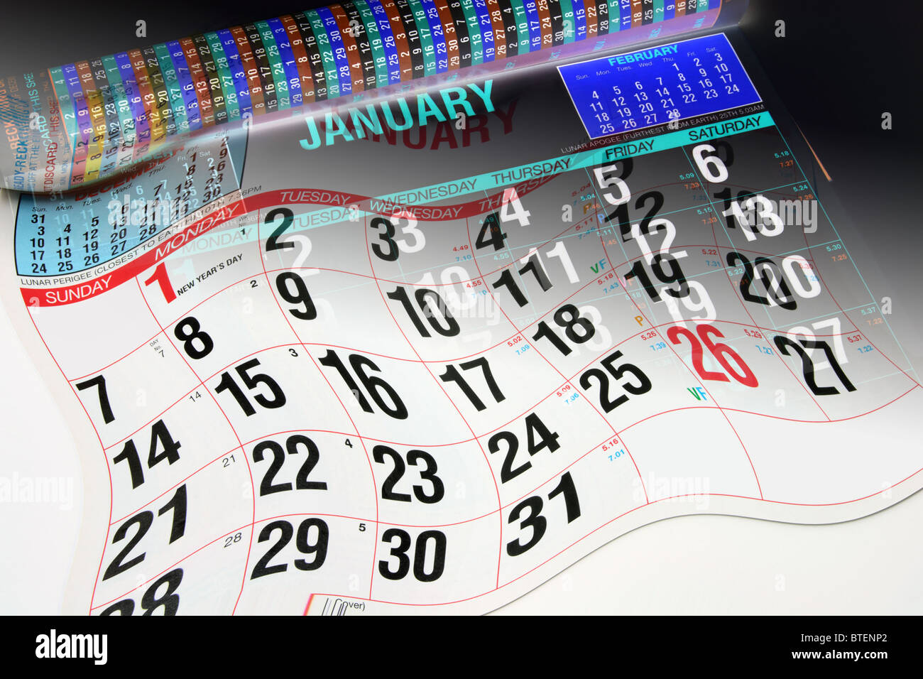 Calendar of the months hi-res stock photography and images - Alamy
