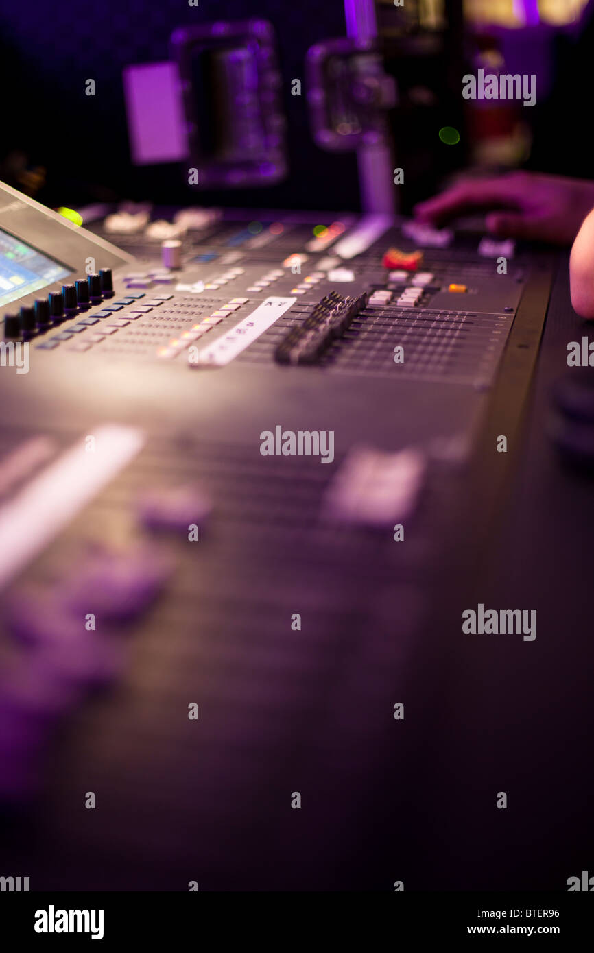 Audio Mixing desk Stock Photo - Alamy
