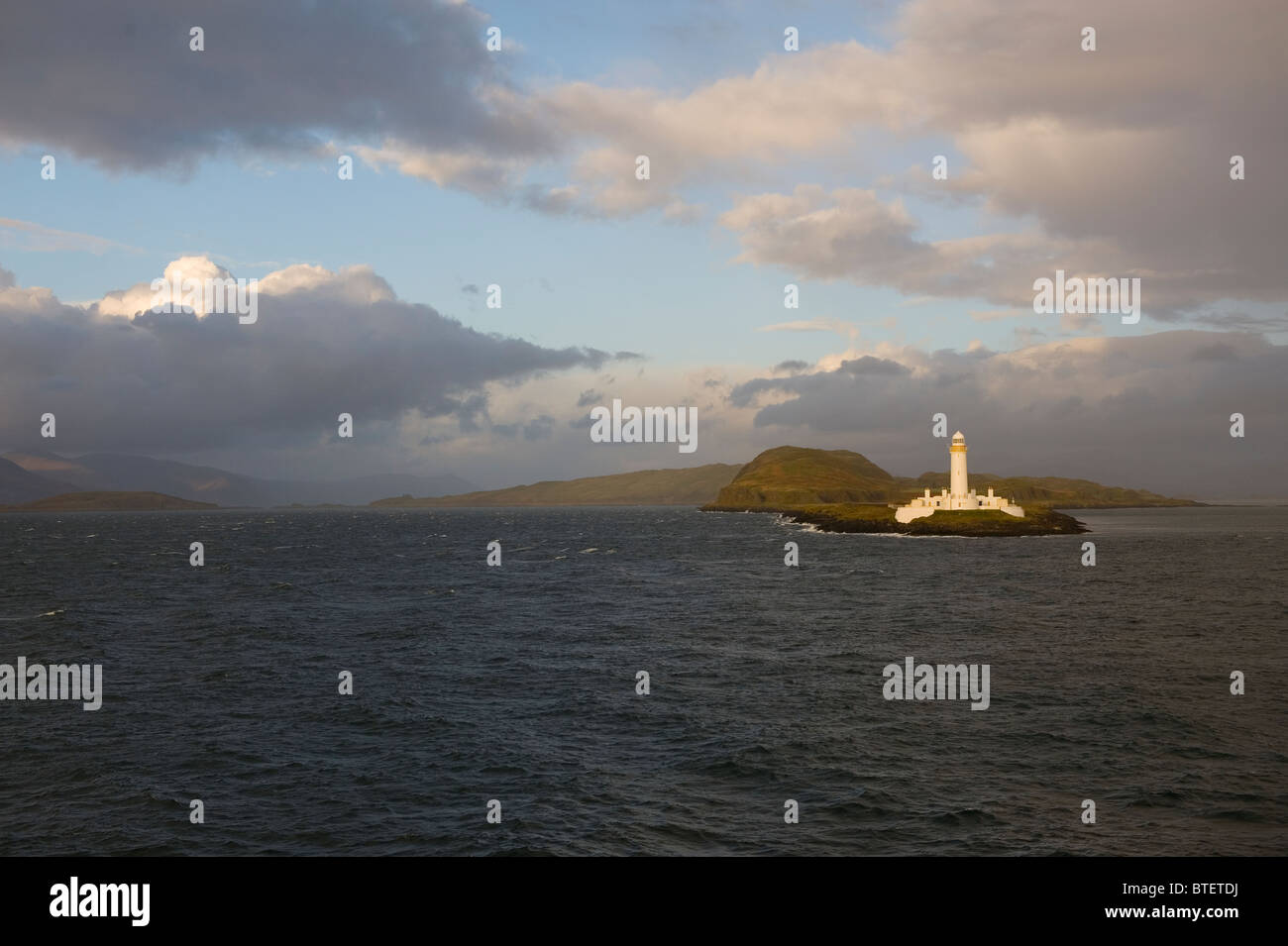 Isle of Mull, Scotland. Lismore lighthouse on the Island of Lismore ...