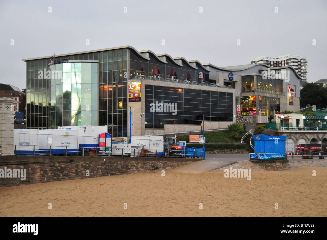 The Waterfront building Bournemouth, evening Stock Photo - Alamy