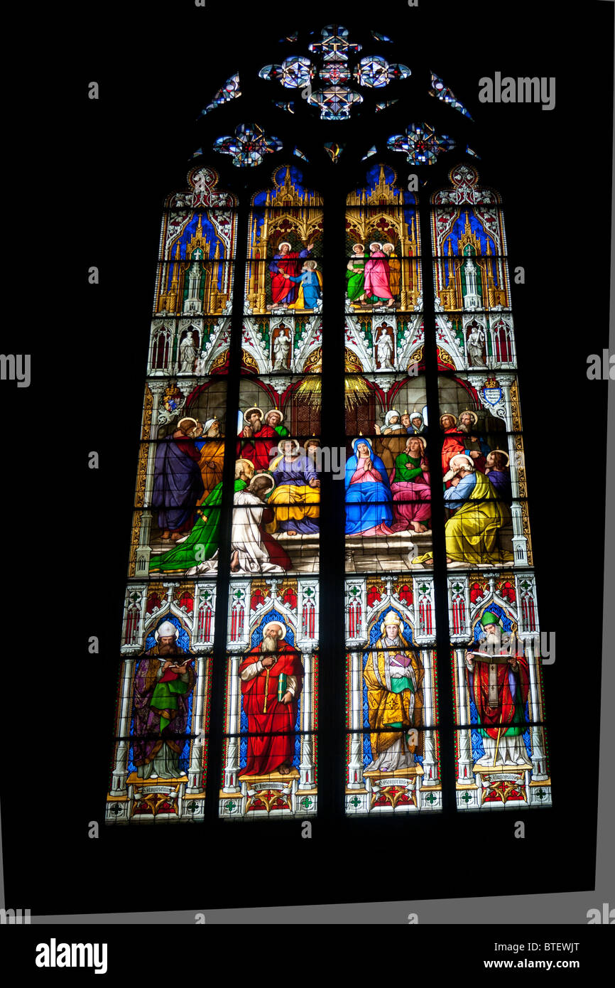 Inside of a cathedral Stock Photo - Alamy