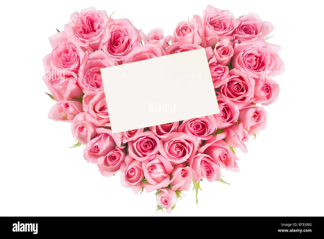 Roses in Love Shape Stock Photo - Alamy