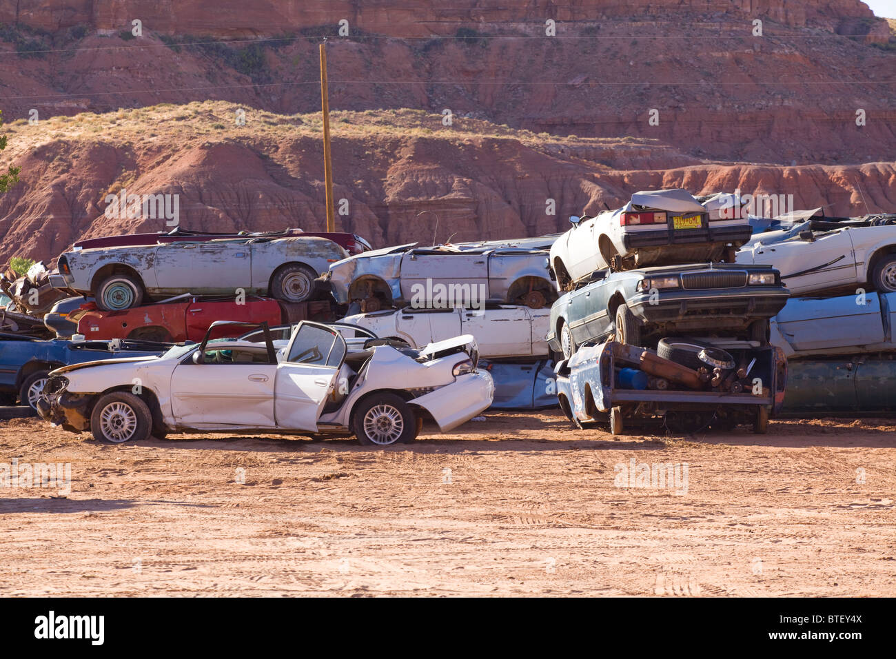 Crushed cars car hi-res stock photography and images - Alamy