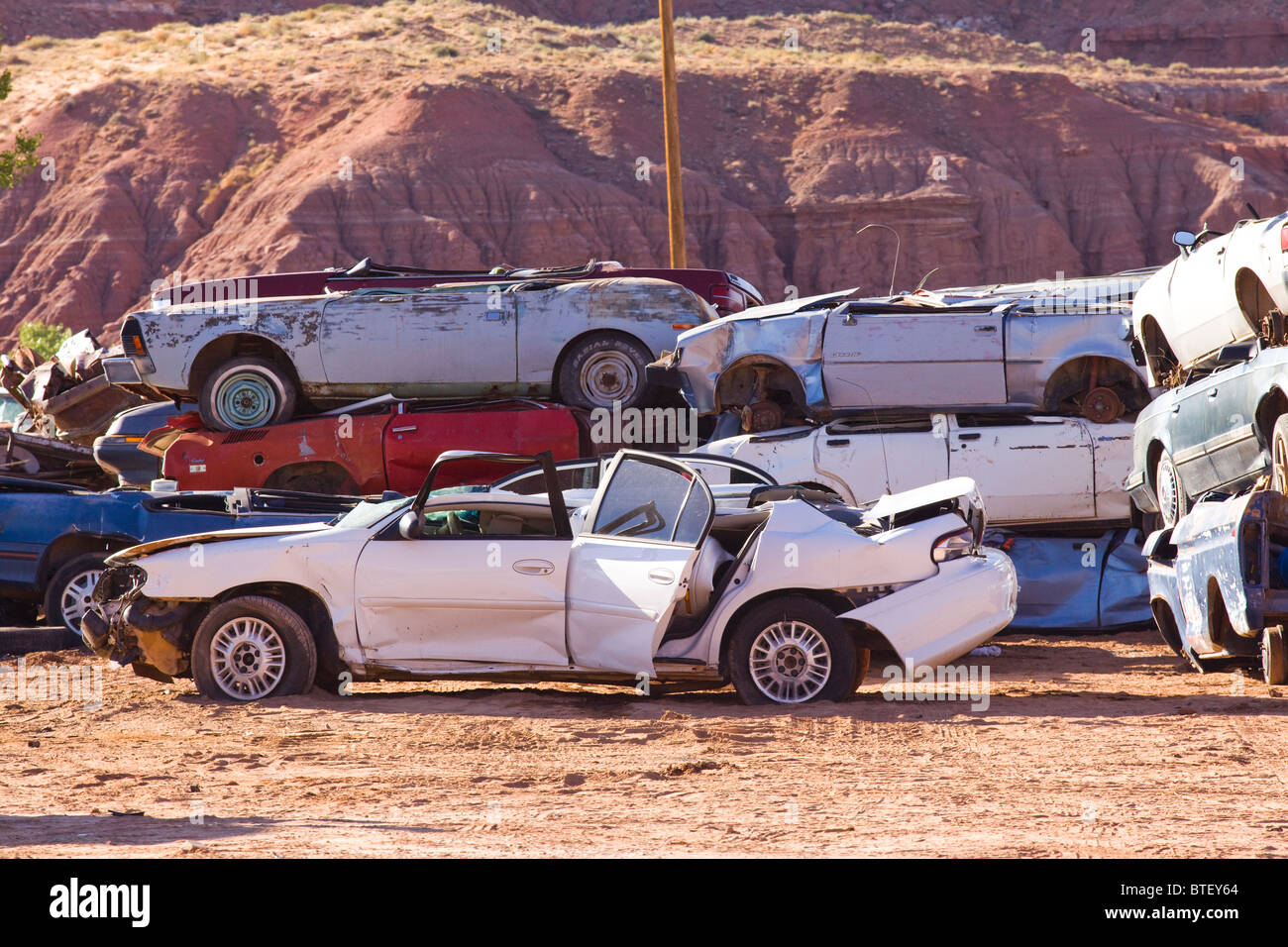 Crushed cars hi-res stock photography and images - Alamy