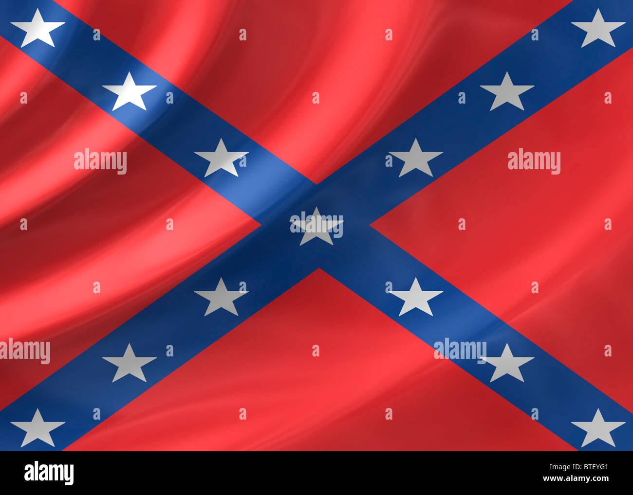 Battle flag of the US Confederacy flag Stock Photo - Alamy