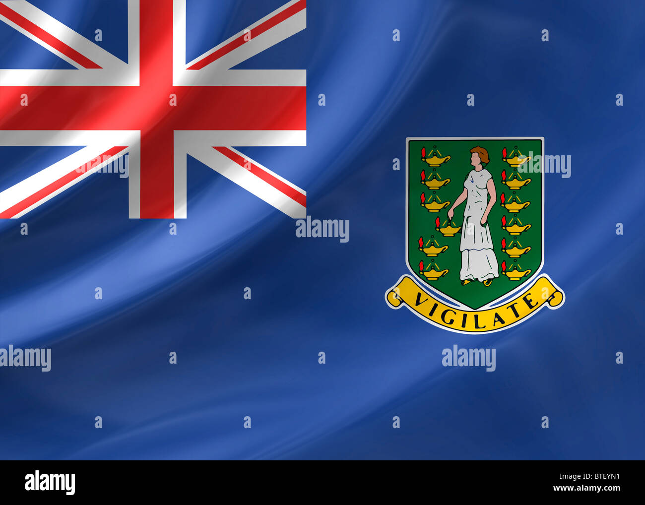 British Virgin Islands flag Stock Photo - Alamy