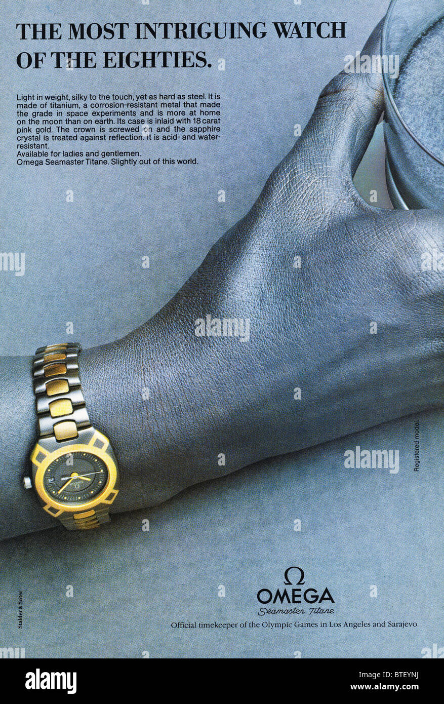 Vintage watch ad hi-res stock photography and images - Alamy