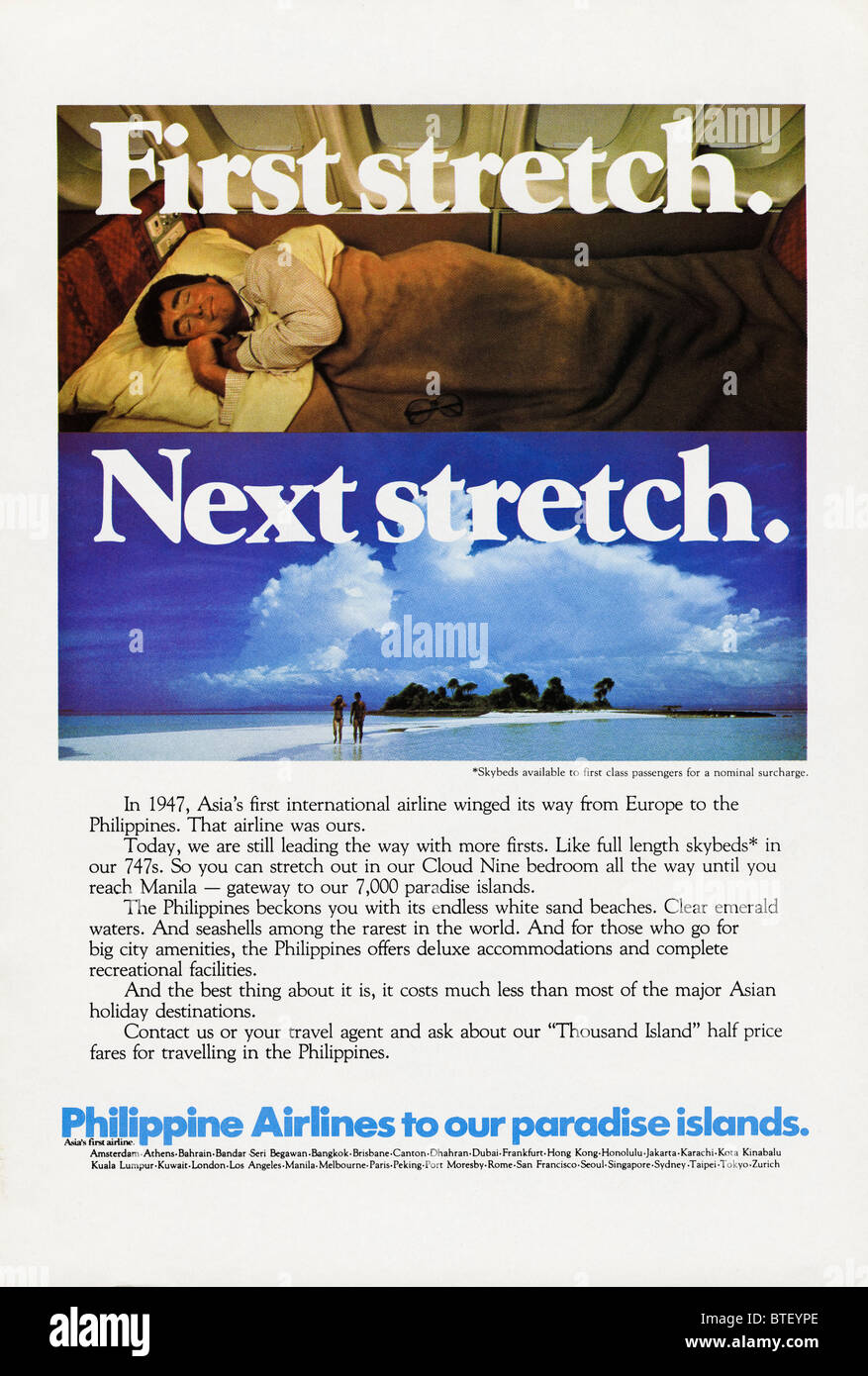 Philippine airlines advertisement hi-res stock photography and images ...