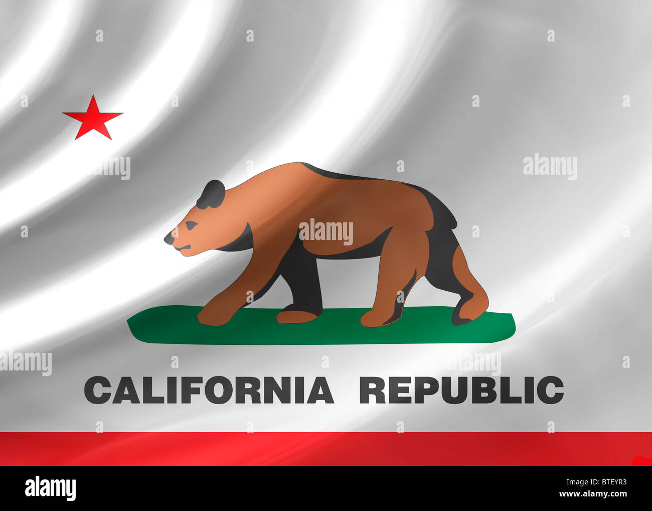 California flag hi-res stock photography and images - Alamy