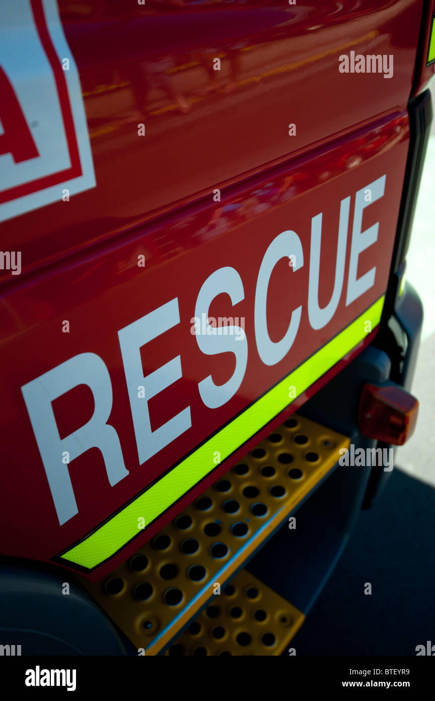 Red fire rescue paramedic truck hi-res stock photography and images - Alamy