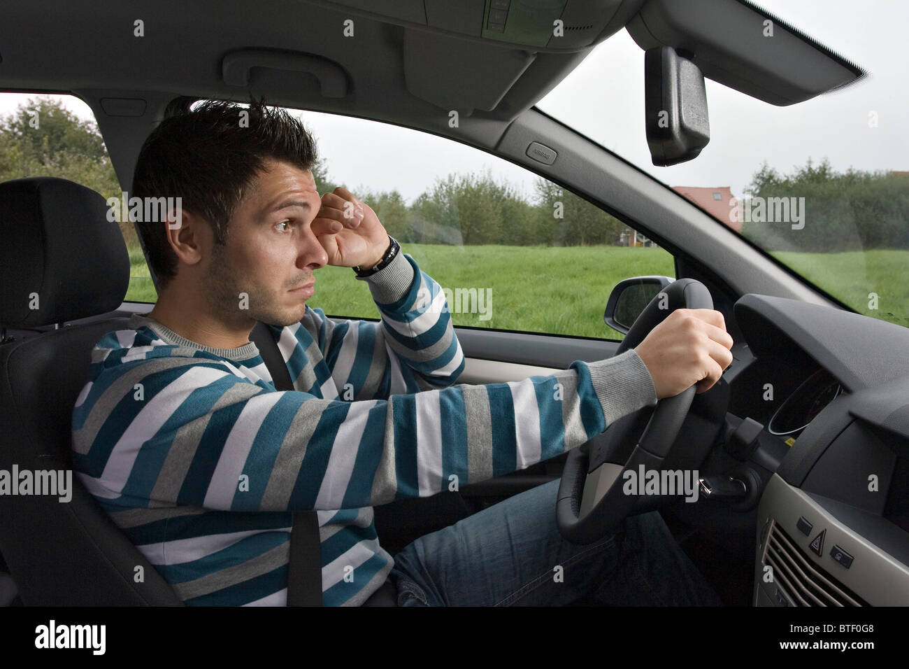 Tired driver hi-res stock photography and images - Alamy