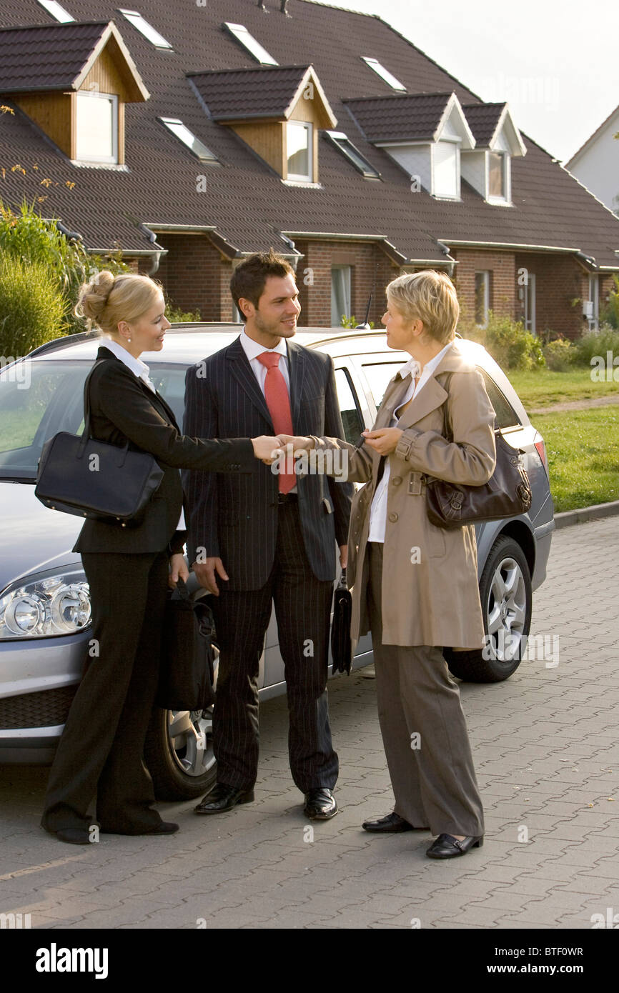 Business people car pooling hi-res stock photography and images - Alamy