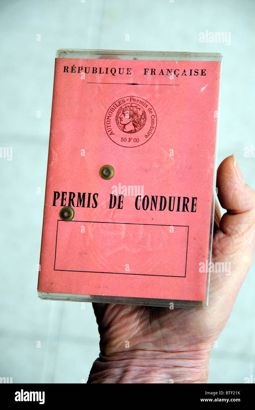 Woman driving licence france hi-res stock photography and images - Alamy