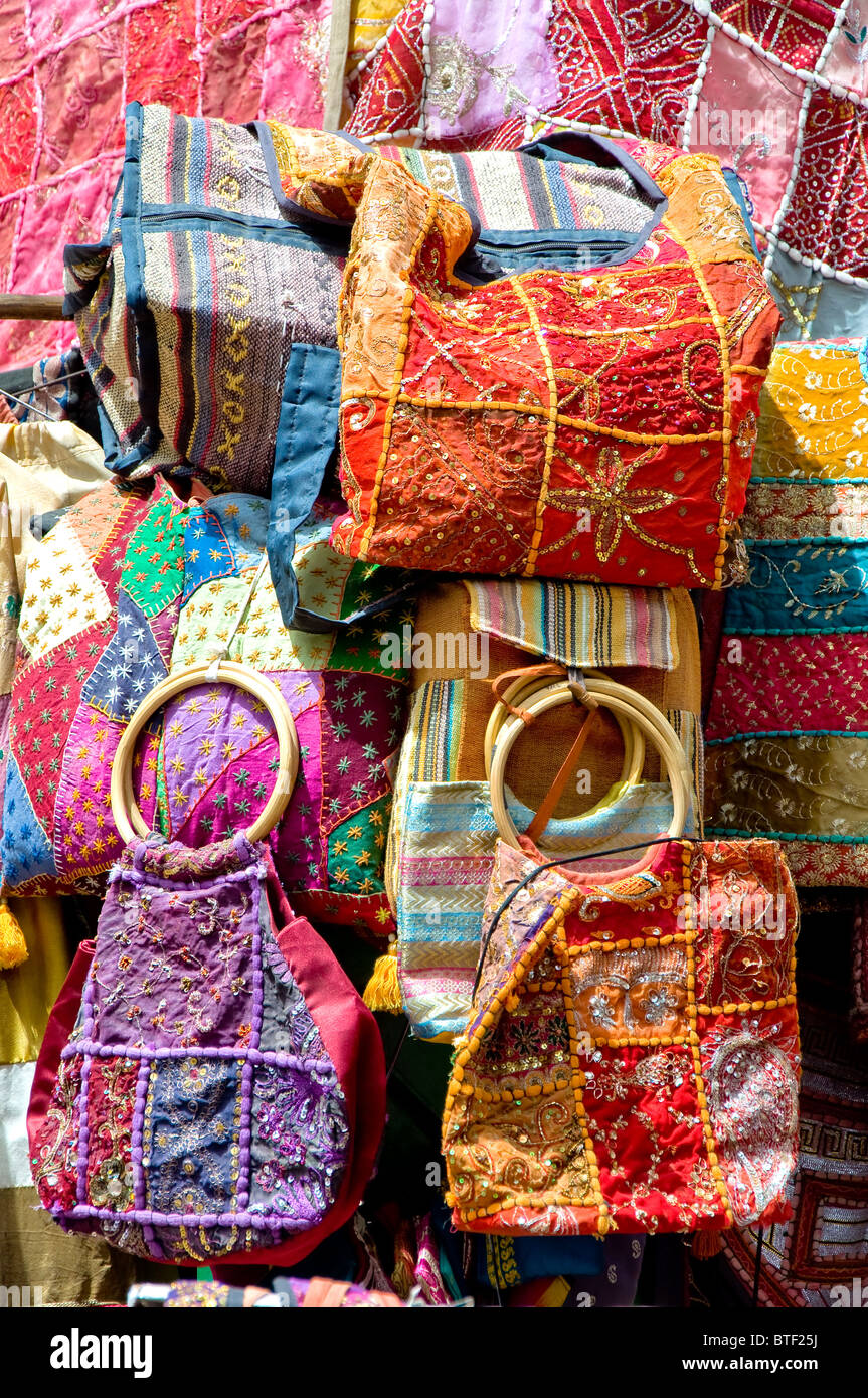 Textiles, Pushkar Market, Rajasthan, India Stock Photo - Alamy