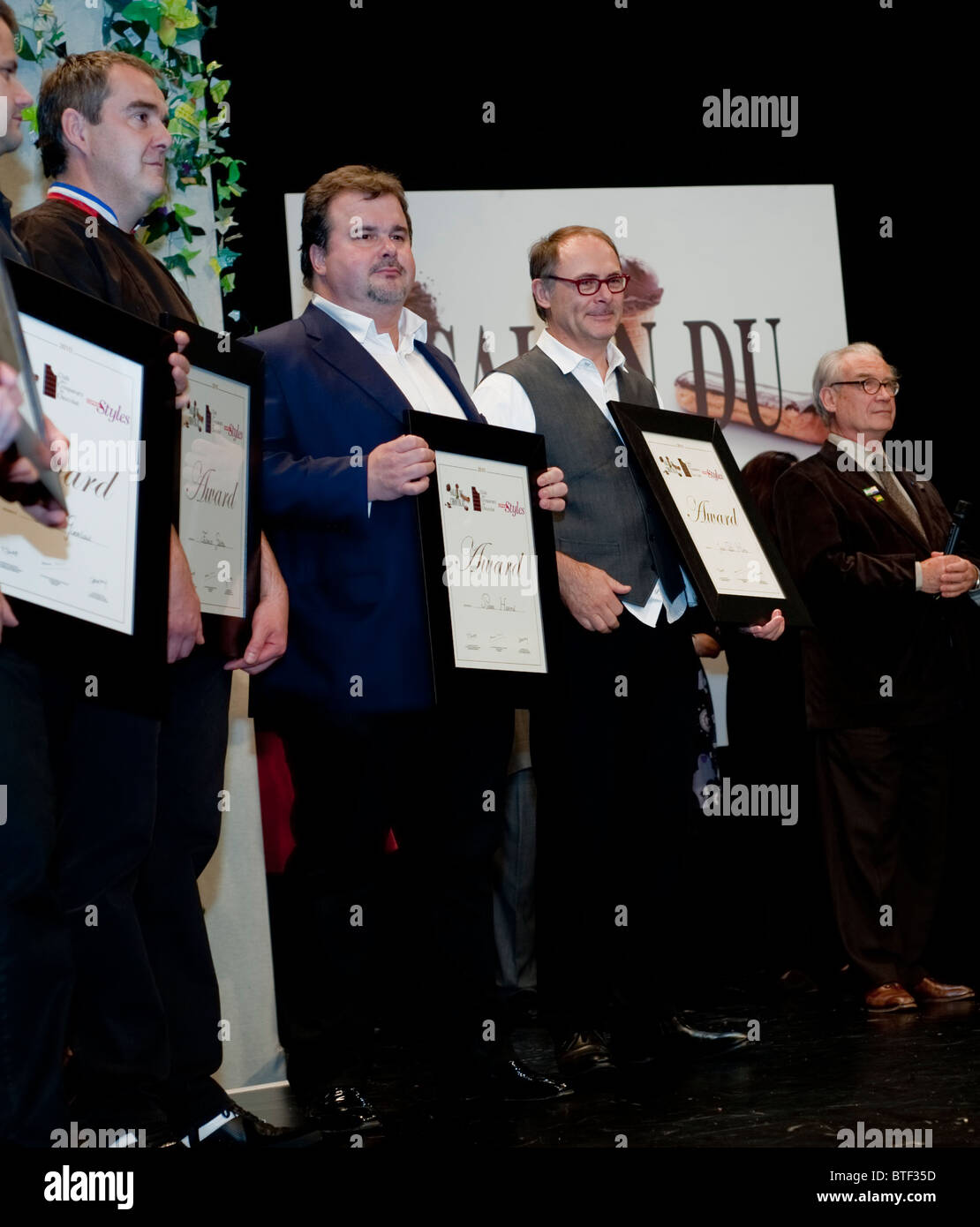 PARIS, FRANCE, Group People, Men, French Chefs, Winning Awards at ...