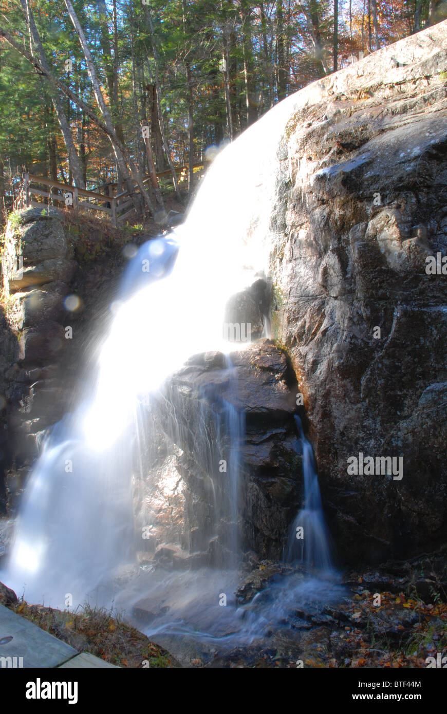 Waterfall - The Flume, Lincoln, NH, USA Stock Photo - Alamy