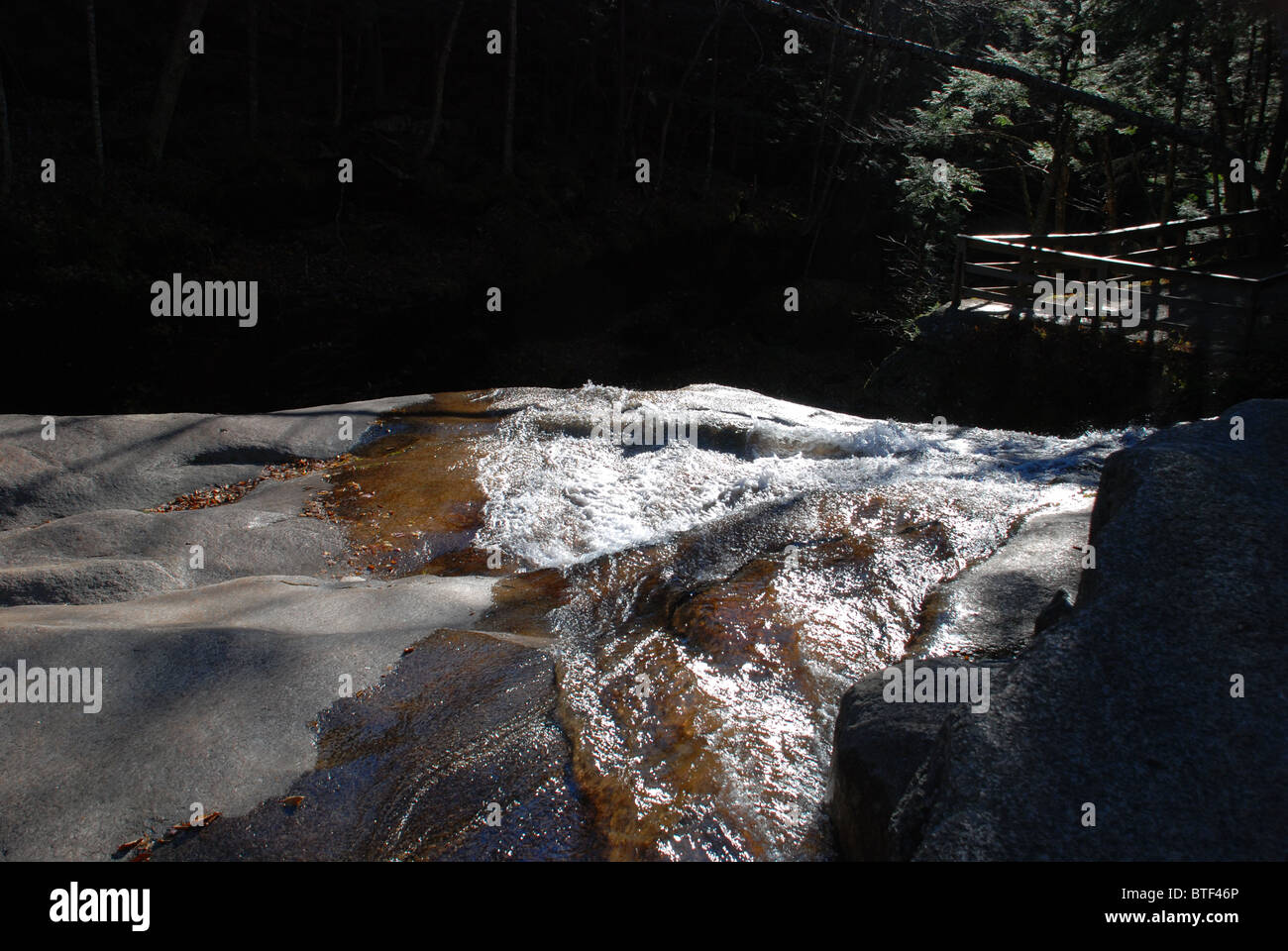 Waterfall - The Flume, Lincoln, NH, USA Stock Photo - Alamy