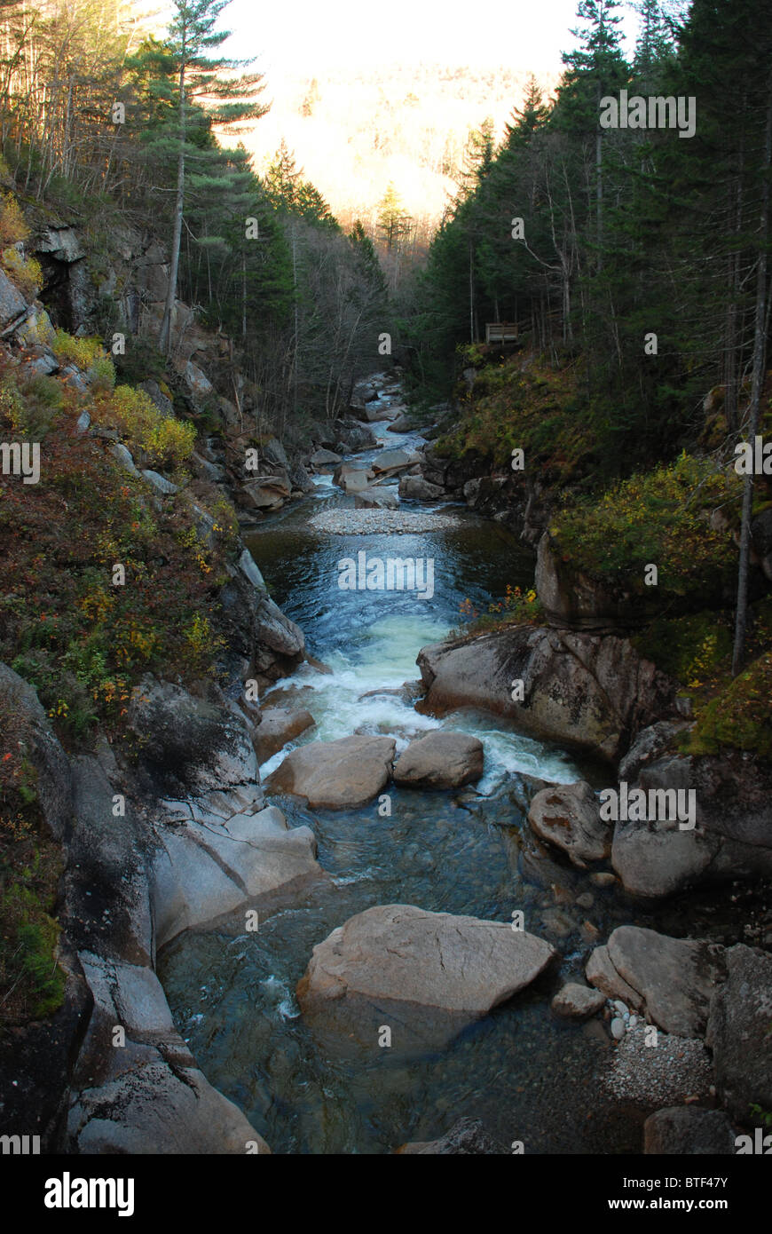 Stream - The Flume, Lincoln, NH Stock Photo - Alamy