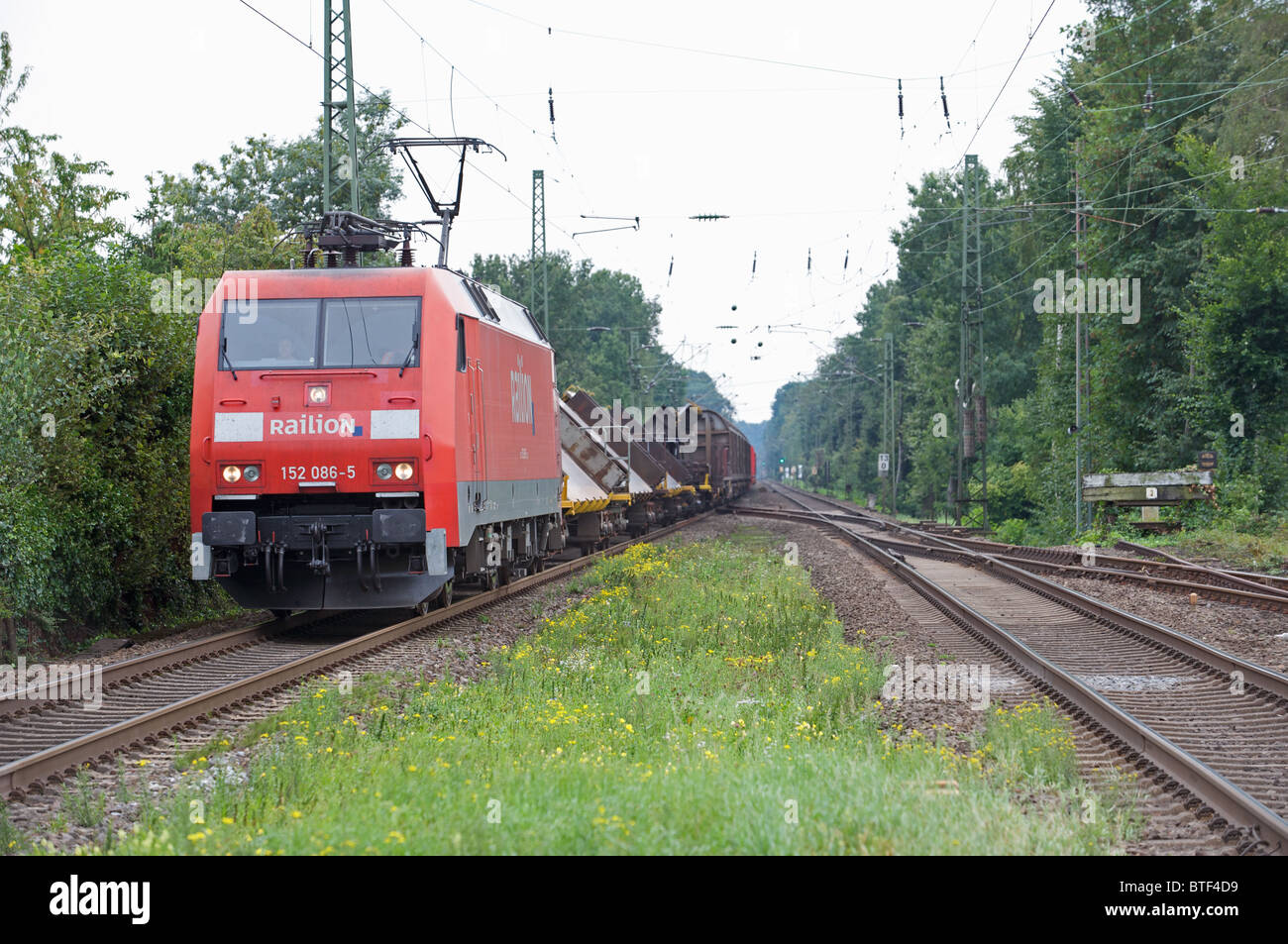 Railion freight train, Germany Stock Photo - Alamy