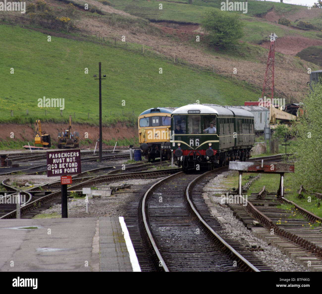 Cheddleton light steam railway Stock Photo - Alamy