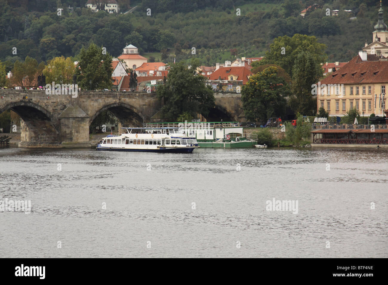 Vltava river cruise Prague Stock Photo - Alamy