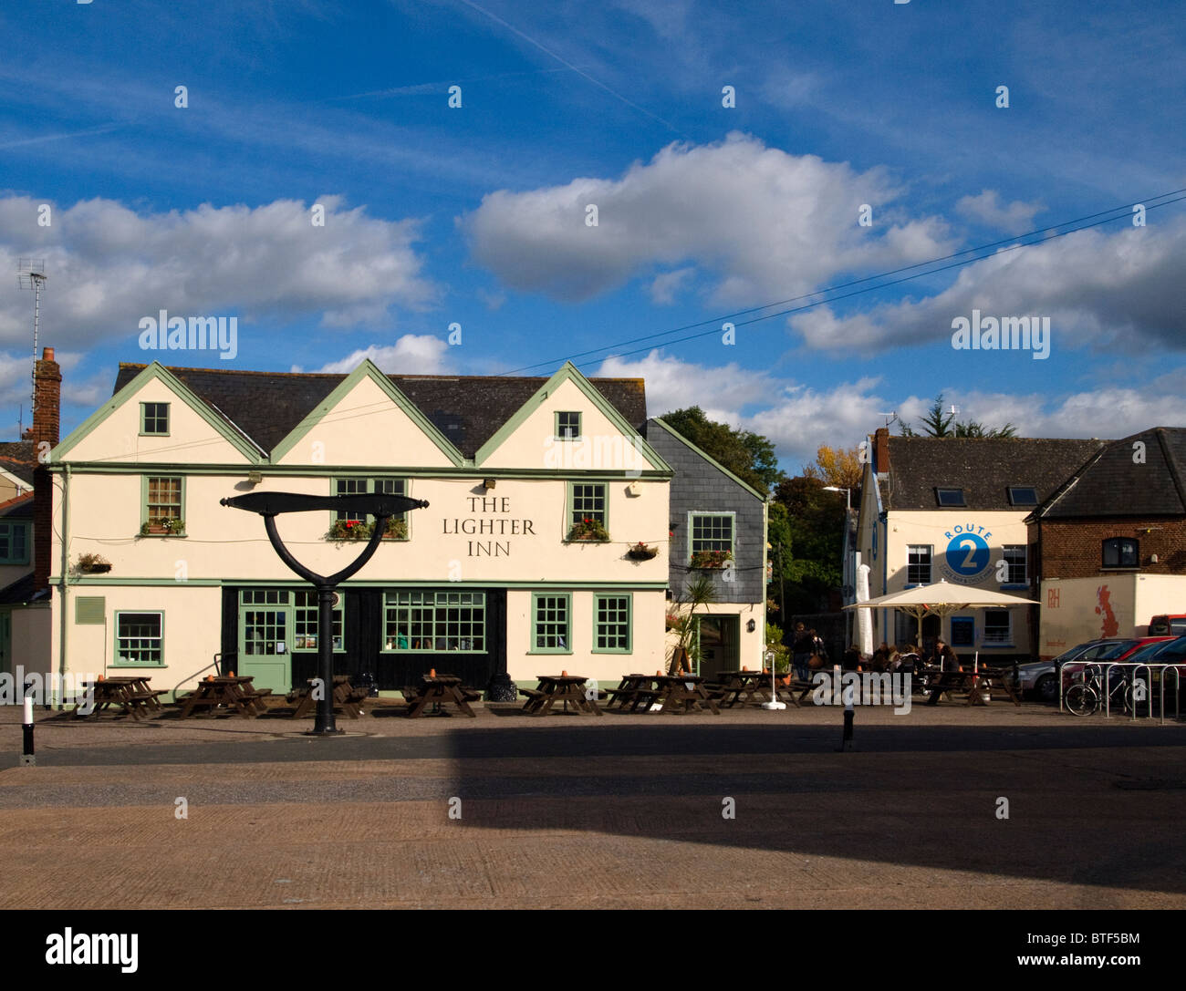 The Lighter Inn in Topsham Devon England UK Stock Photo - Alamy