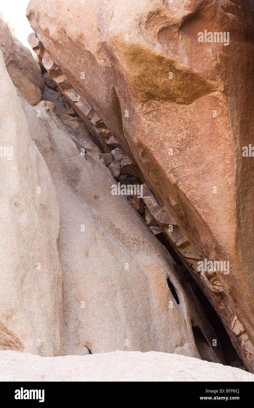 Unique monzogranite rock formations with aplite vein - California USA ...