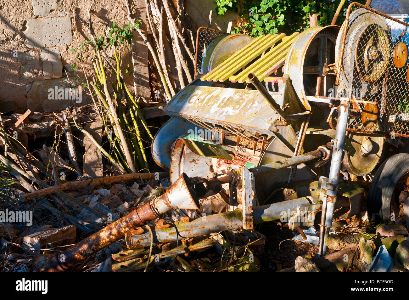Old retired agricultural farm machinery - France Stock Photo - Alamy