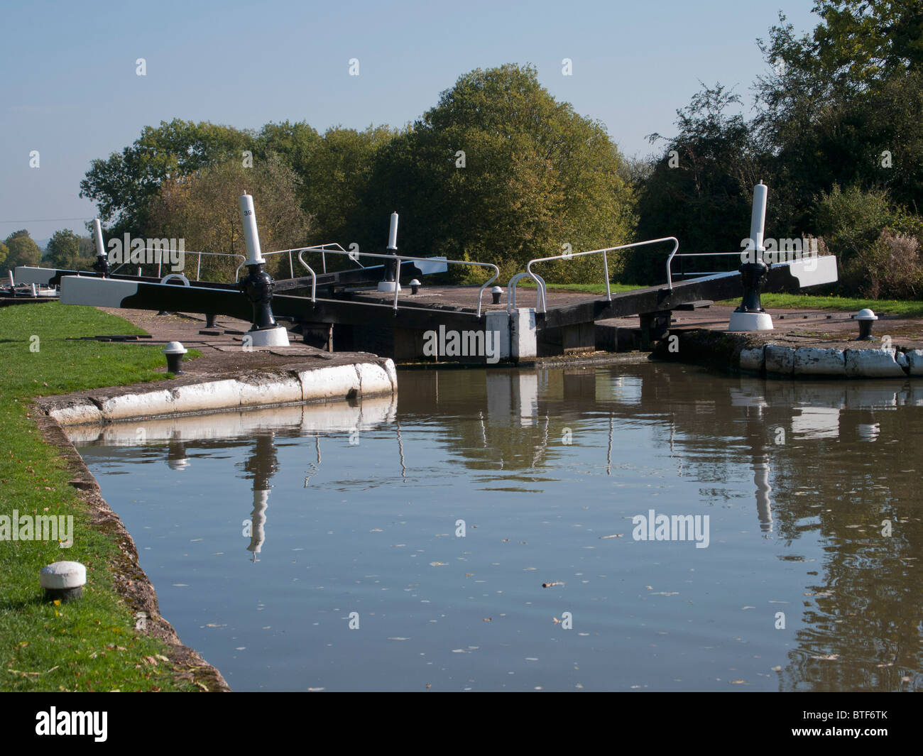grand union canal hatton flight of locks warwickshire midlands england ...