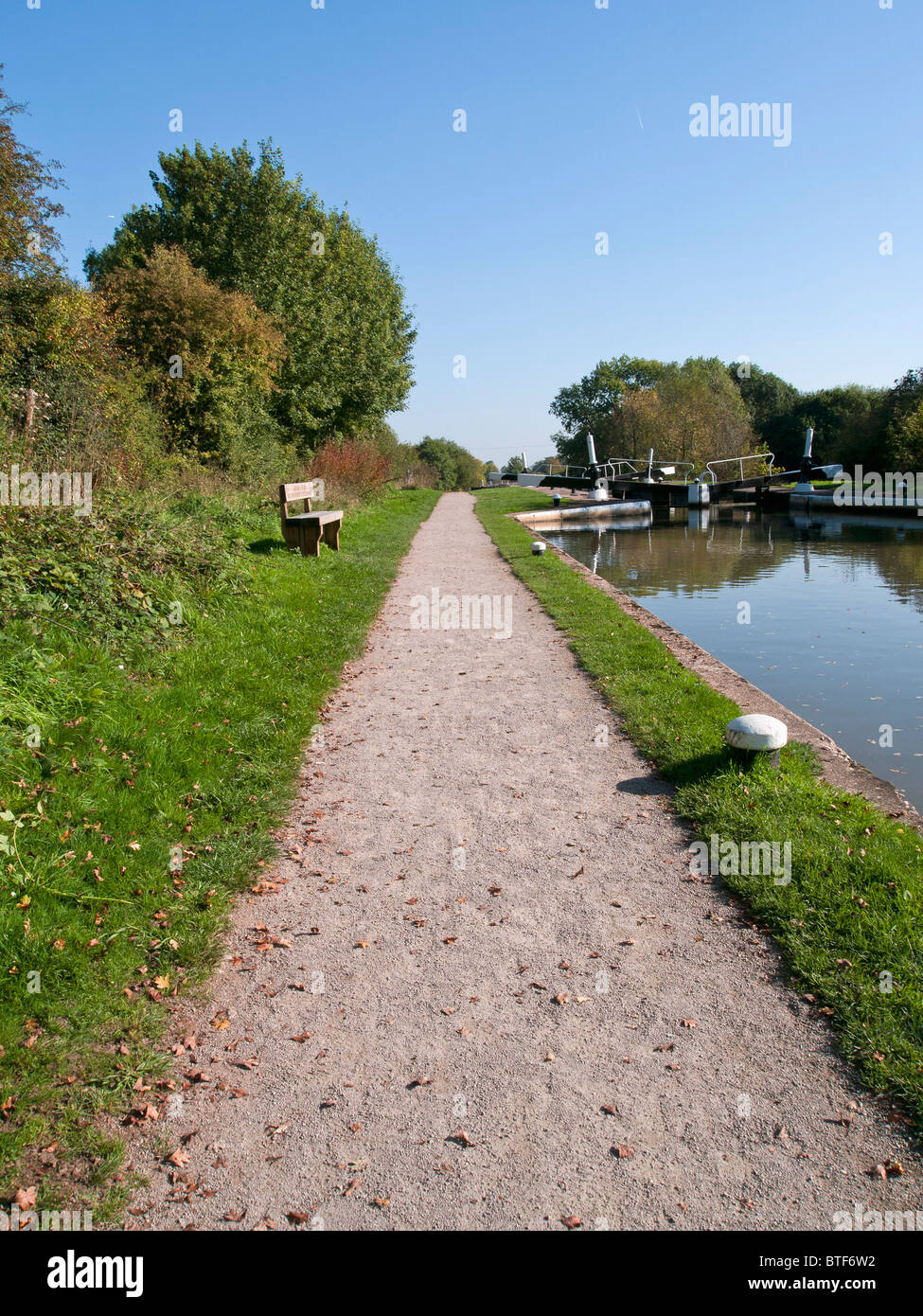 grand union canal hatton flight of locks warwickshire midlands england ...
