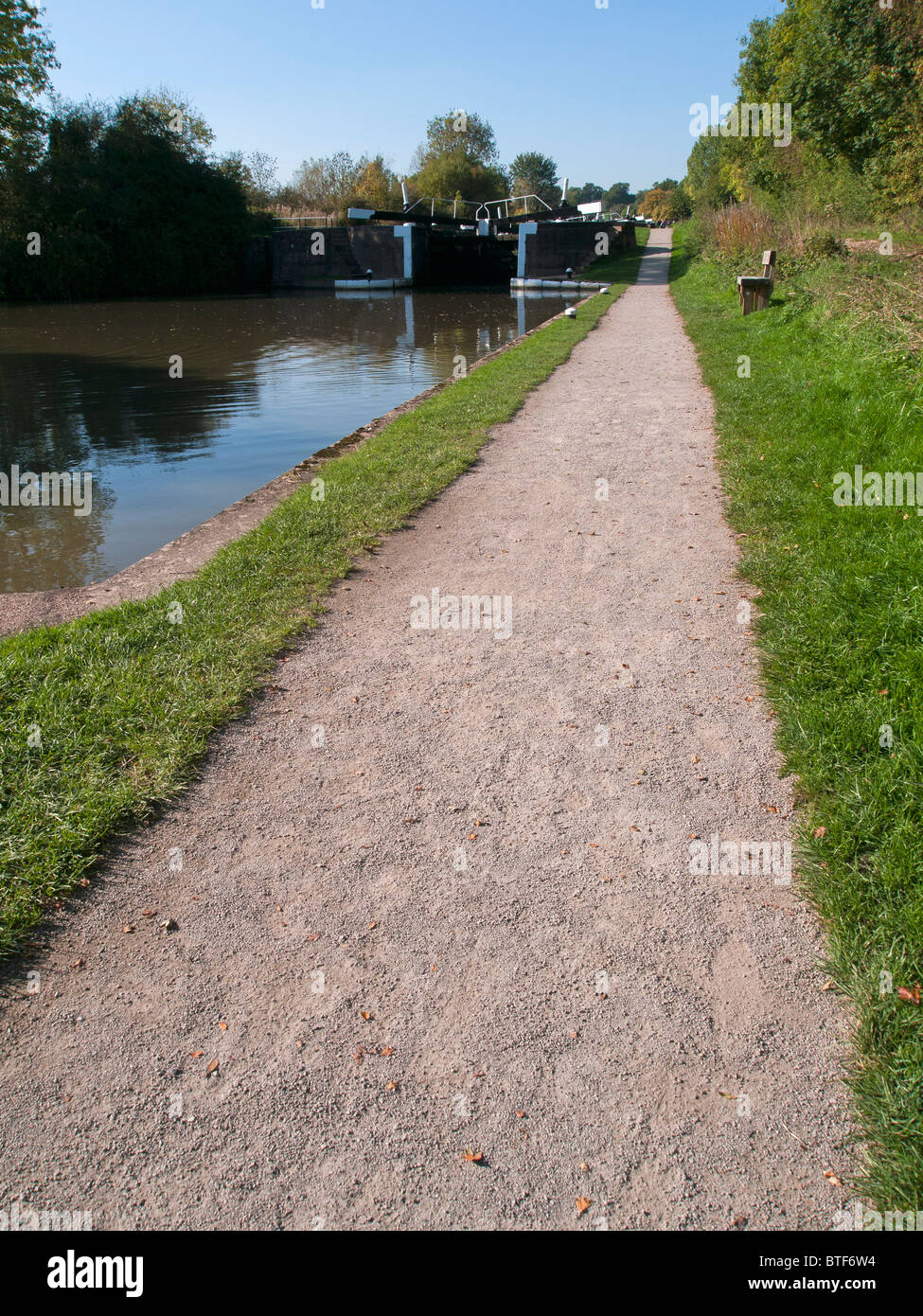 grand union canal hatton flight of locks warwickshire midlands england ...