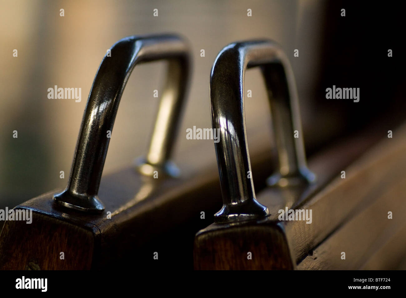 Two handles in the train Stock Photo - Alamy