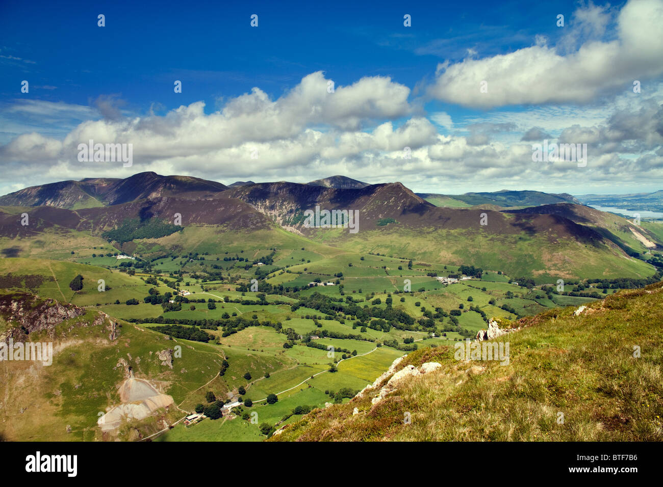 "High Spy" 653mtrs Mountain Summit Looking North To "Causey Pike" "Eel ...