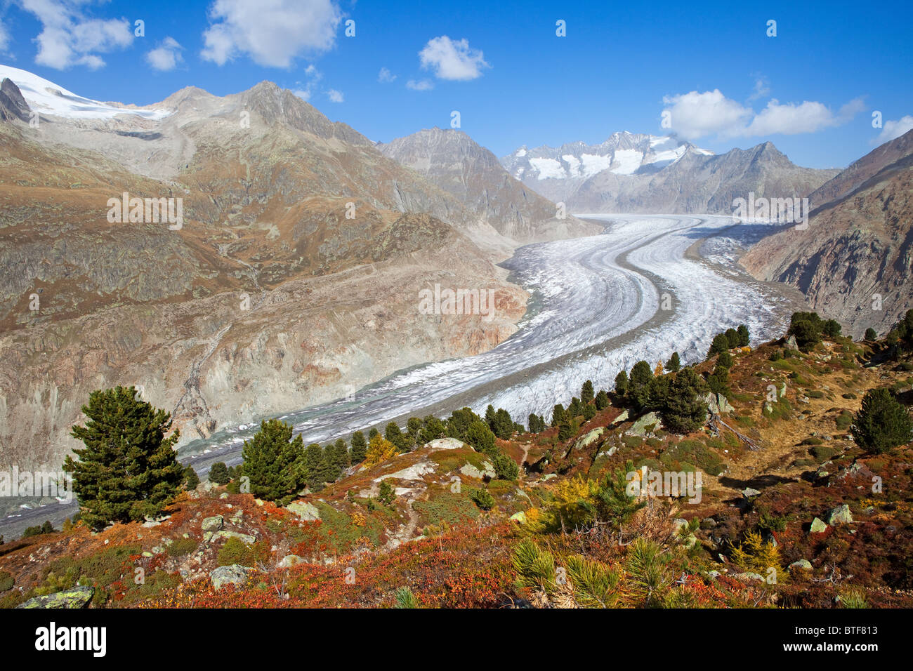 Aletsch Glacier, Switzerland Stock Photo - Alamy